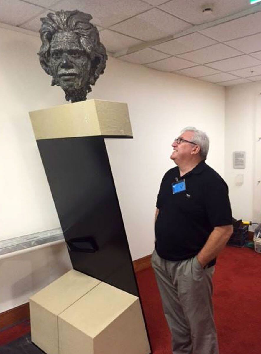 Senator Neville Bonner AO bust moved to Parliament House Queensland ...