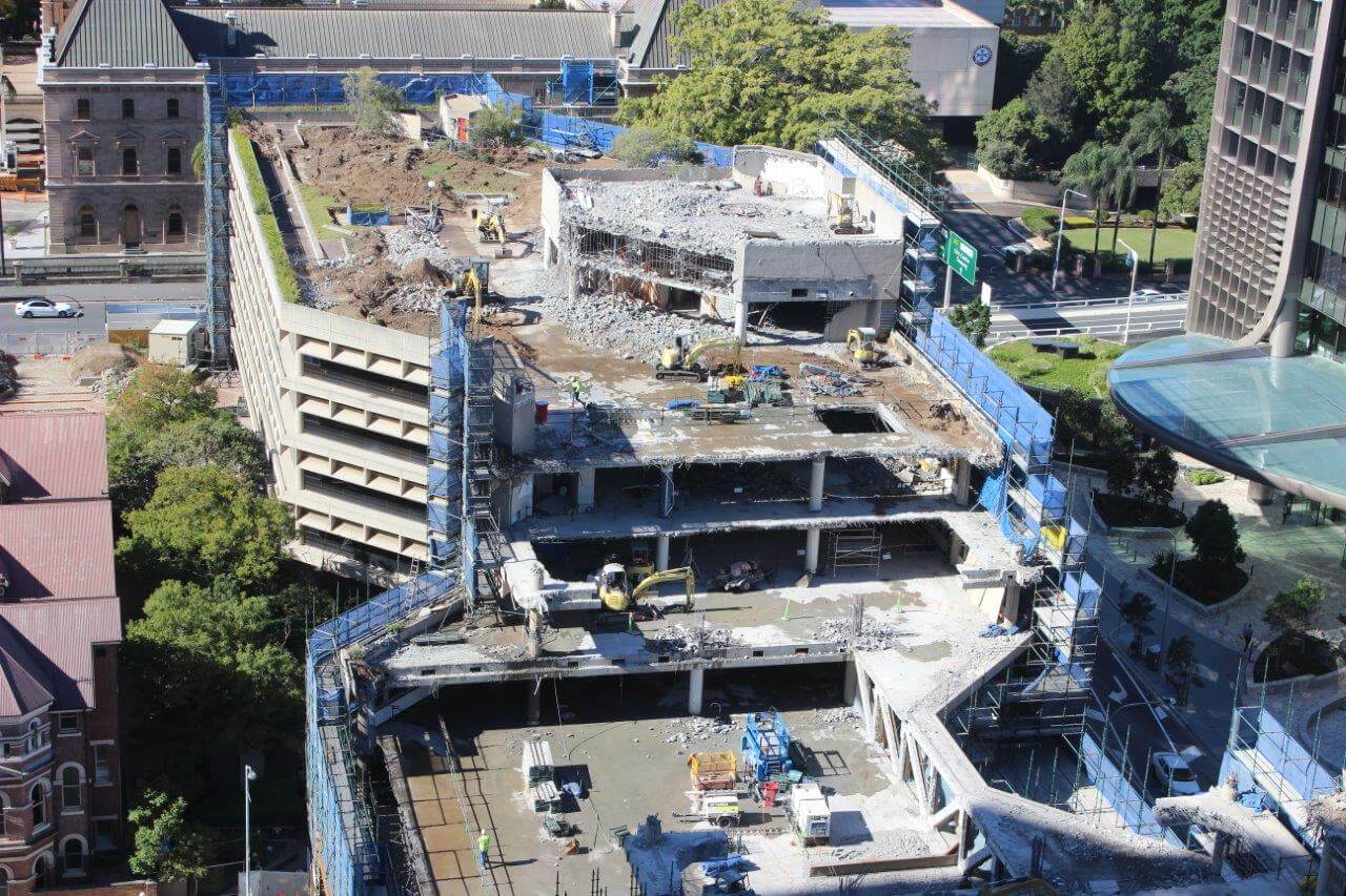 Demolition Aug 2017 - Queen's Wharf Brisbane