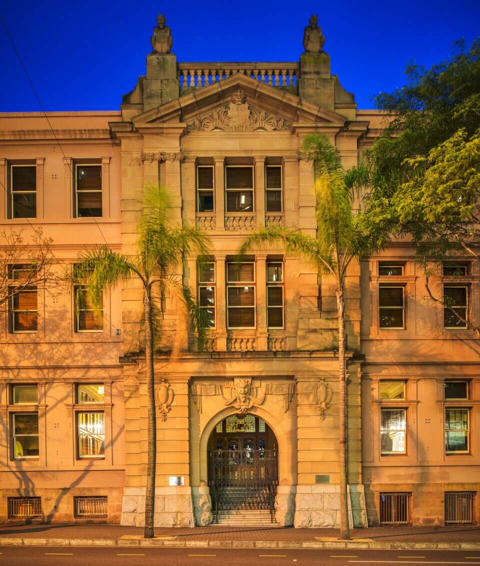 The two devils on the parapet of the former Govt Printery Office plus ...