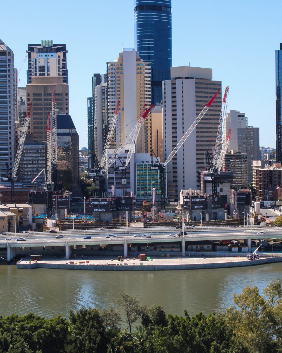 Riverside suspended structure complete and awaiting landscaping ...