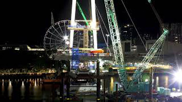 Neville Bonner Bridge now in place 2 - Queen's Wharf Brisbane