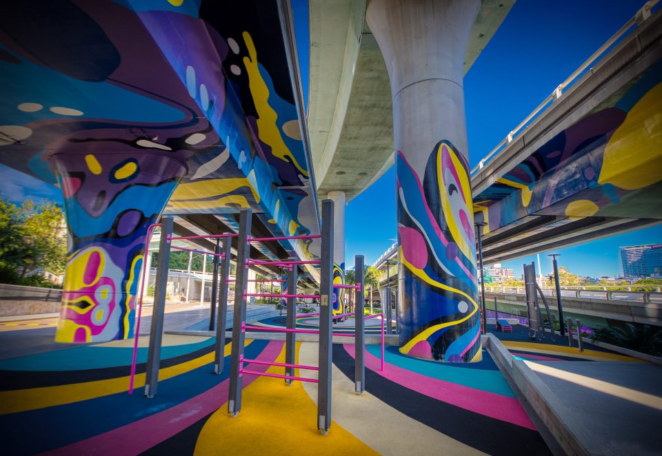 Floodlines - Alice Lang - Queen's Wharf Brisbane